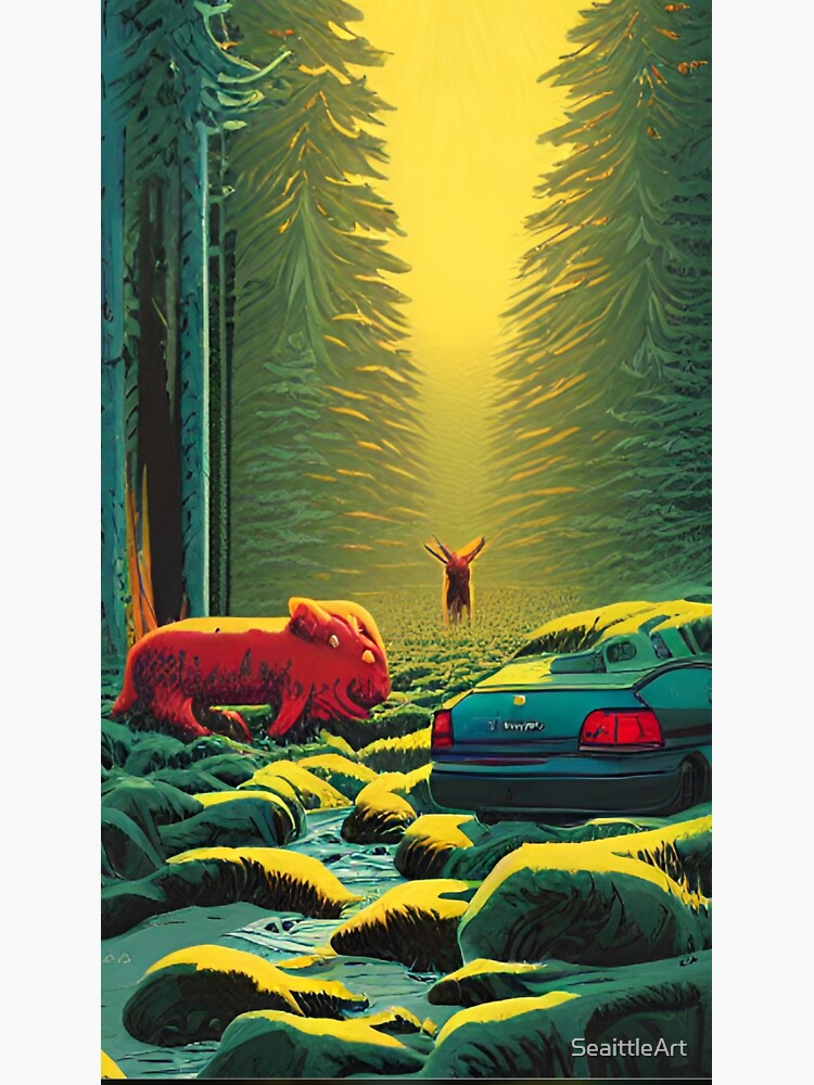 "PNW Scene, Version 2." Sticker for Sale by SeaittleArt | Redbubble