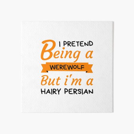 "Hairy persian werewolf - Persian (iranian) halloween" Art Board Print ...