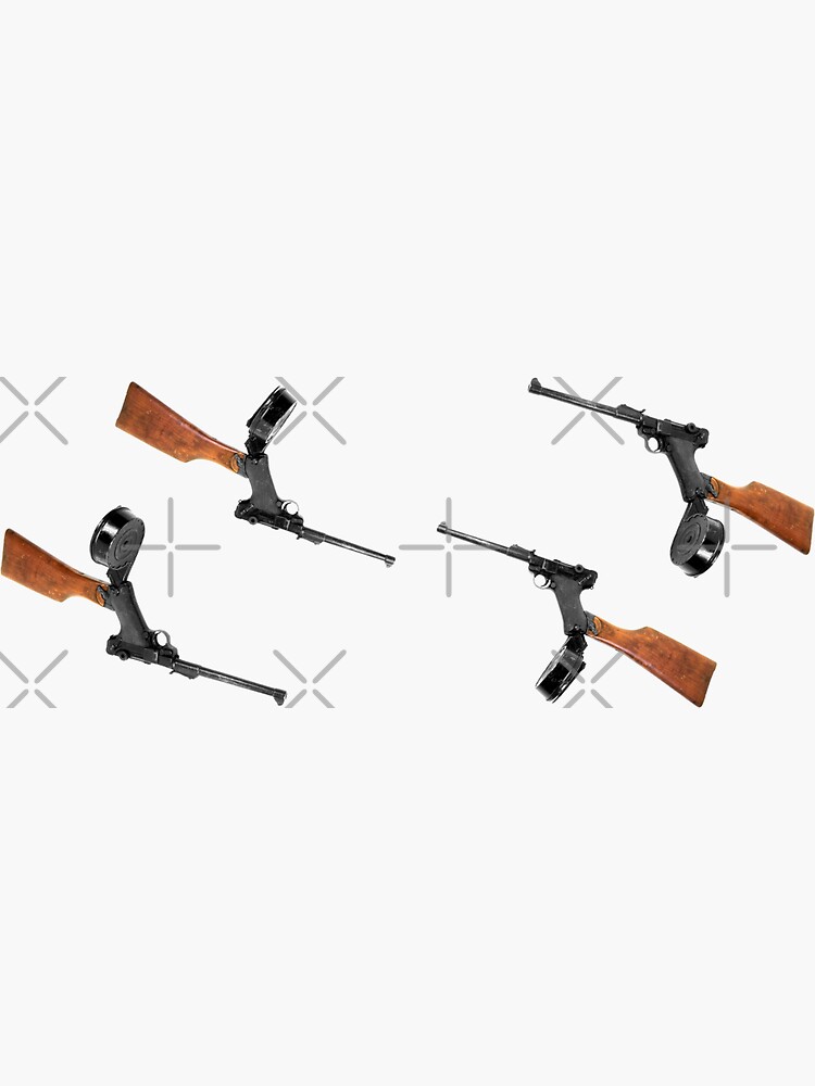 "Luger Parabellum Machine Gun Sticker Pack" Sticker for Sale by ...