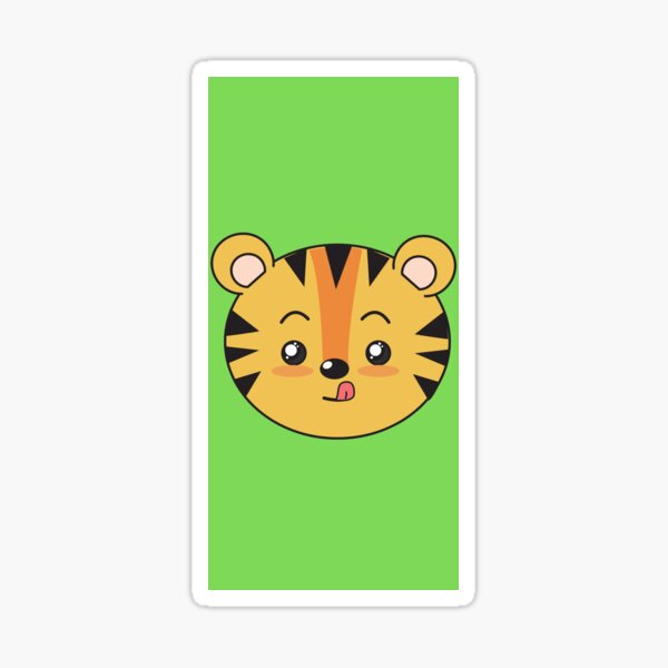 "Cute Wild Animal Face" Sticker for Sale by SaidMarket | Redbubble
