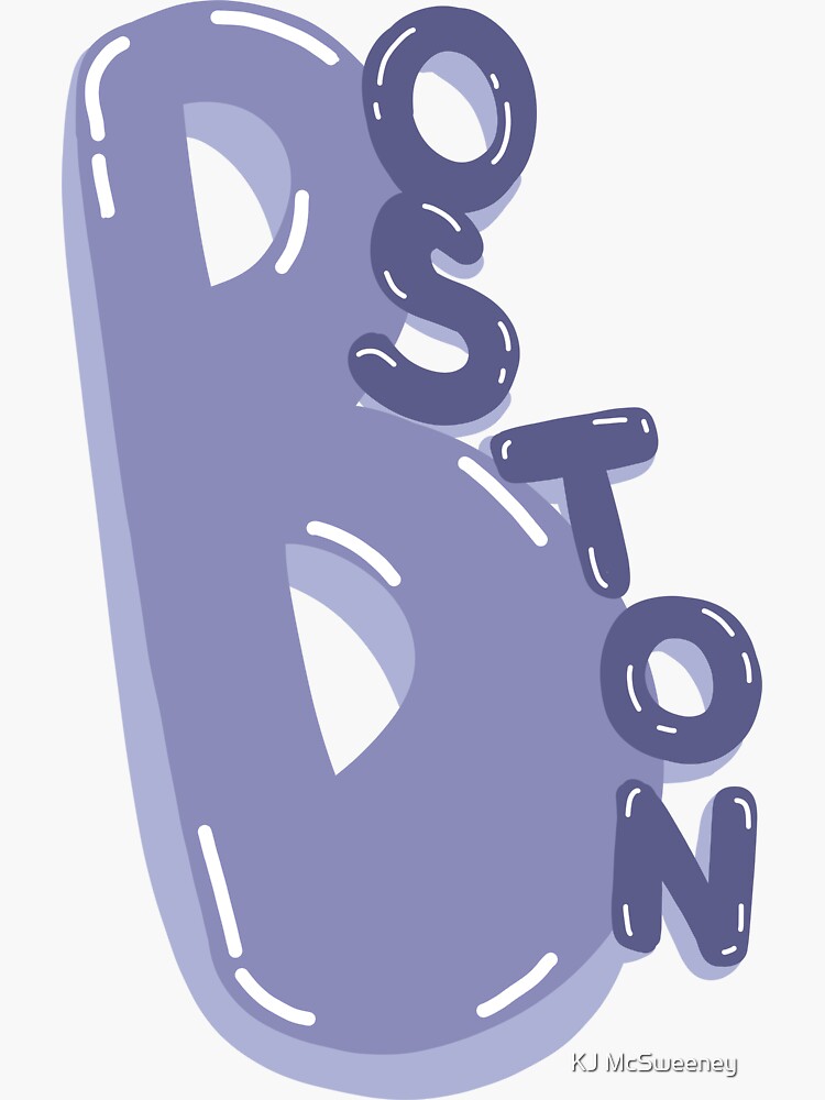 "Boston" Sticker for Sale by kristymc | Redbubble