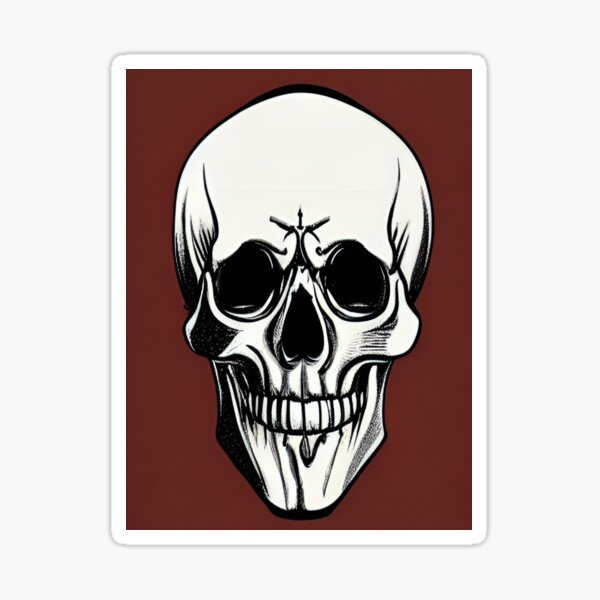 "Sinister skull" Sticker for Sale by CreepyCorner | Redbubble