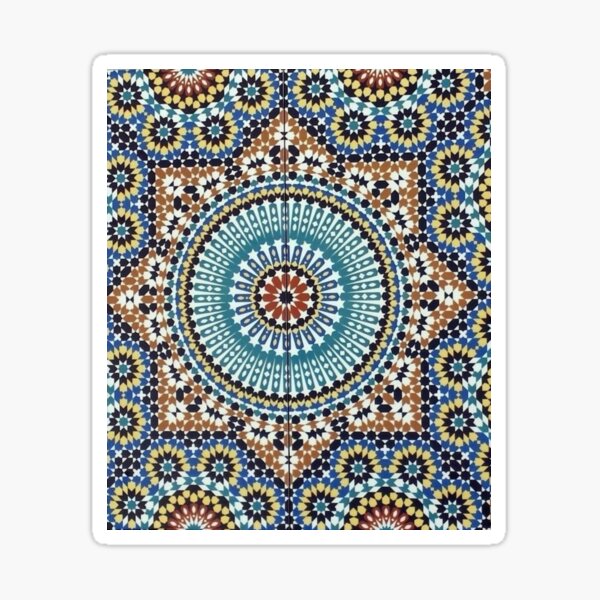 "moroccan art" Sticker for Sale by THEGOLDENST0RE | Redbubble