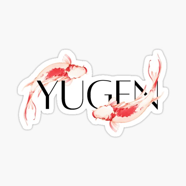 "Yugen Typography " Sticker for Sale by AlwaysUnder | Redbubble