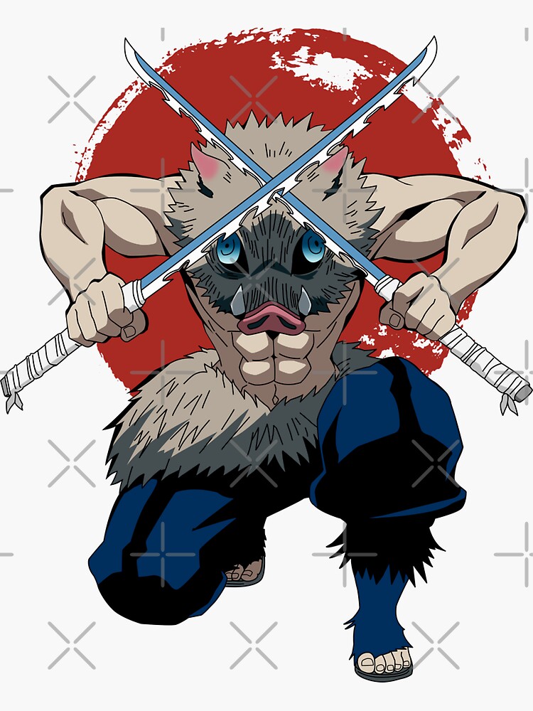 "Inosuke " Sticker for Sale by japaneseart- | Redbubble