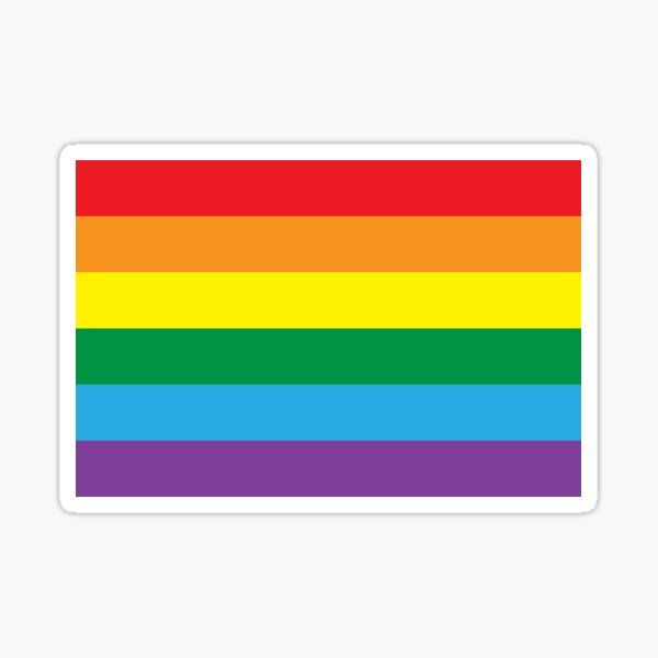 "Rainbow Flag" Sticker for Sale by paisleythermond | Redbubble