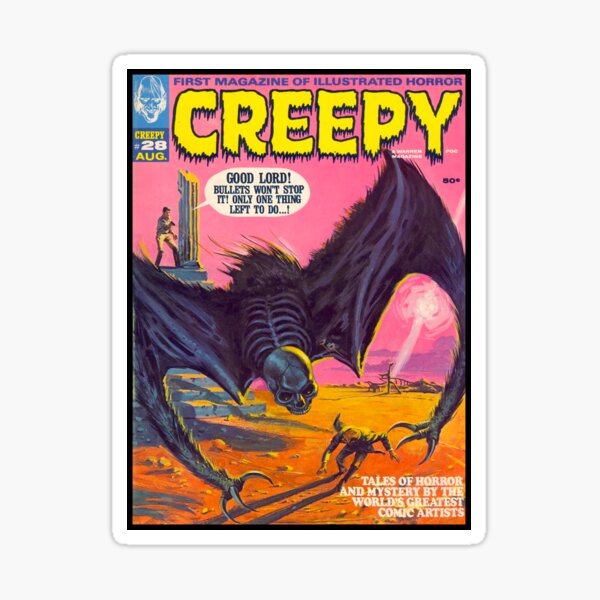 " ANOTHER GREAT VINTAGE CREEPY # 28 MAGAZINE COVER!" Sticker for Sale ...