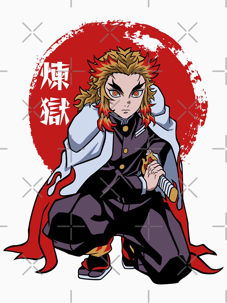 "Rengoku" T-shirt for Sale by japaneseart- | Redbubble | rengoku t ...