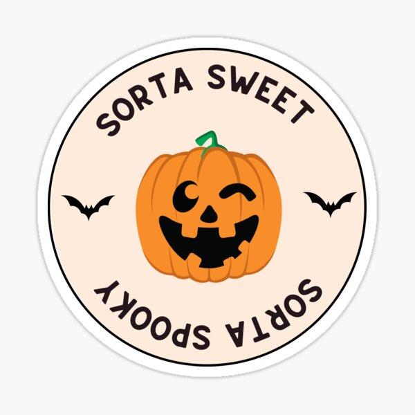 "Sorta sweet sorta spooky | Pumpkin and bats | Funny Quote | Halloween ...