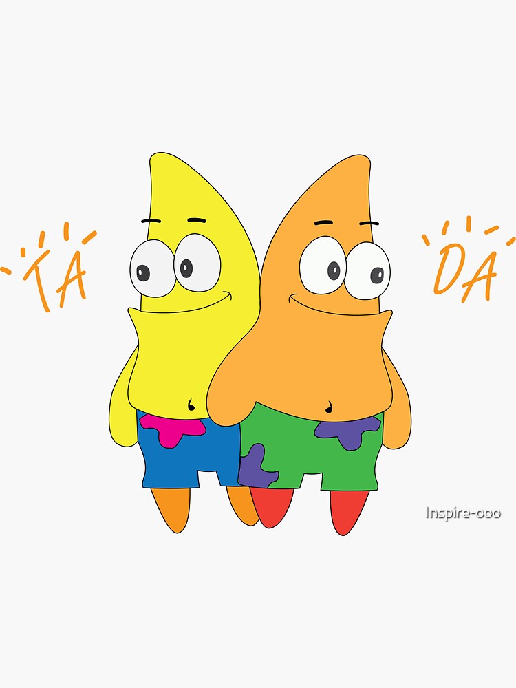 "Cartoon TA-DA " Sticker for Sale by Inspire-ooo | Redbubble