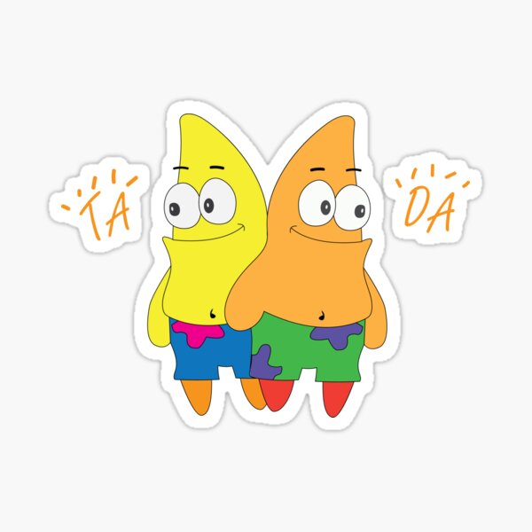 "Cartoon TA-DA " Sticker for Sale by Inspire-ooo | Redbubble