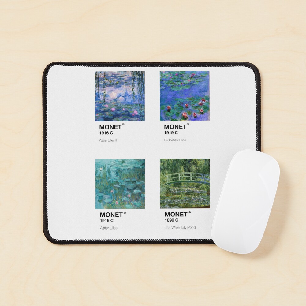 "monet pantone sticker pack 3 water lilies" Sticker for Sale by ...