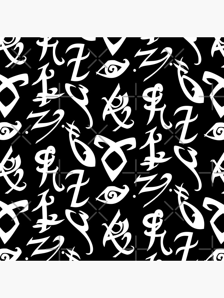 "Shadowhunters, Shadowhunters Runes, Mortal Instruments" Art Print by ...