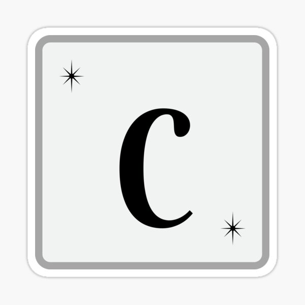 "C, Letters from Alphabets, Educational" Sticker for Sale by ...