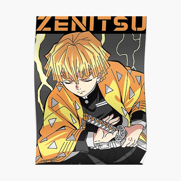 "Zenitsu" Poster for Sale by japaneseart- | Redbubble