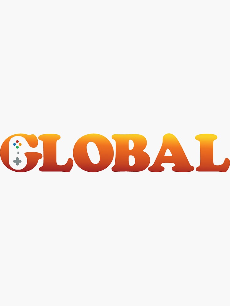 "Global Game Logo" Sticker for Sale by zlkfszr | Redbubble