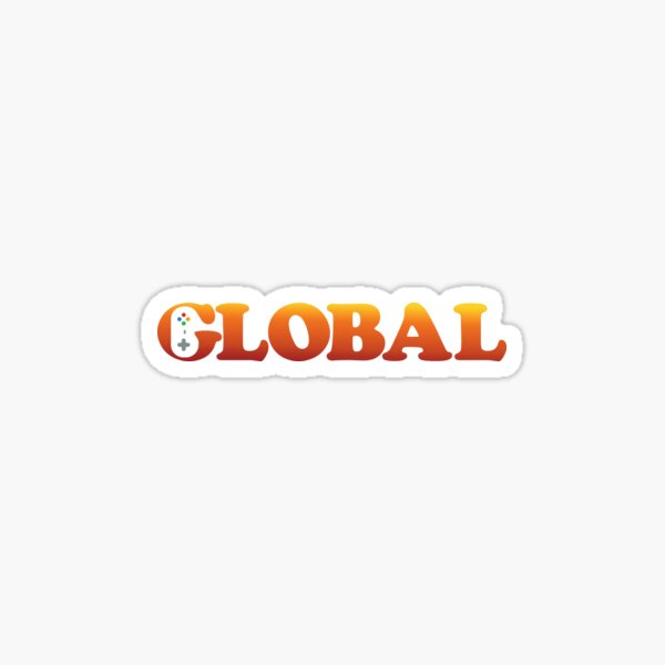 "Global Game Logo" Sticker for Sale by zlkfszr | Redbubble