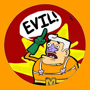 "Mermaid Man- EVIL!" Sticker for Sale by AJWhereArtThou | Redbubble