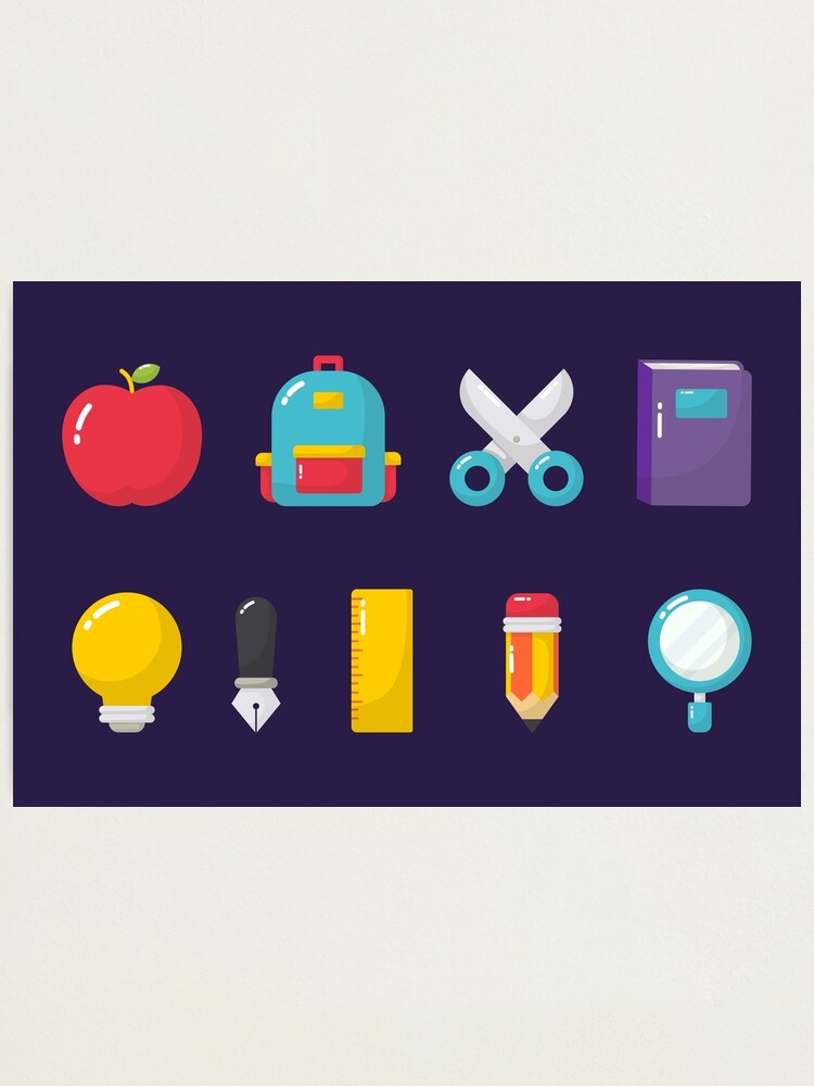 "School Supplies Sticker Pack | Back to School Subject Labels ...