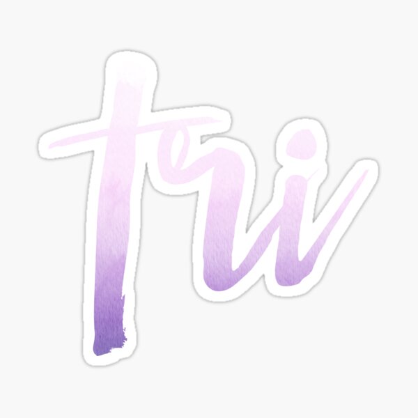 "Tri" Sticker by lenicevictoria | Redbubble