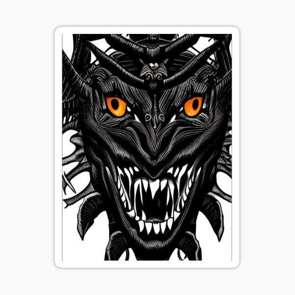 "Ancient evil" Sticker for Sale by CreepyCorner | Redbubble