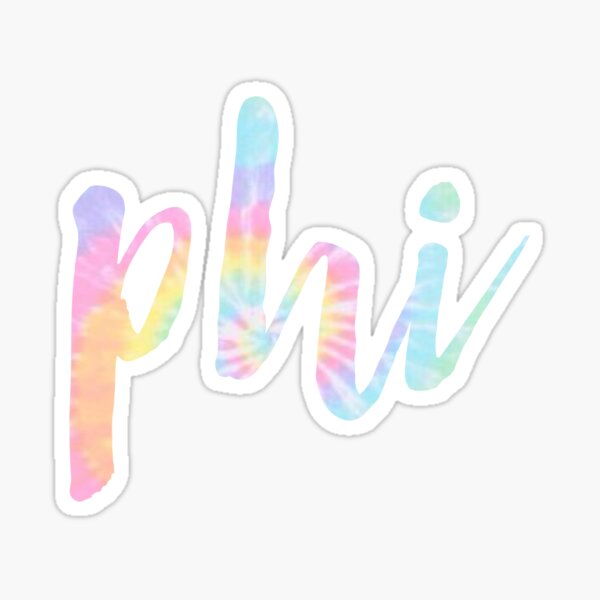 "Phi" Sticker by lenicevictoria | Redbubble