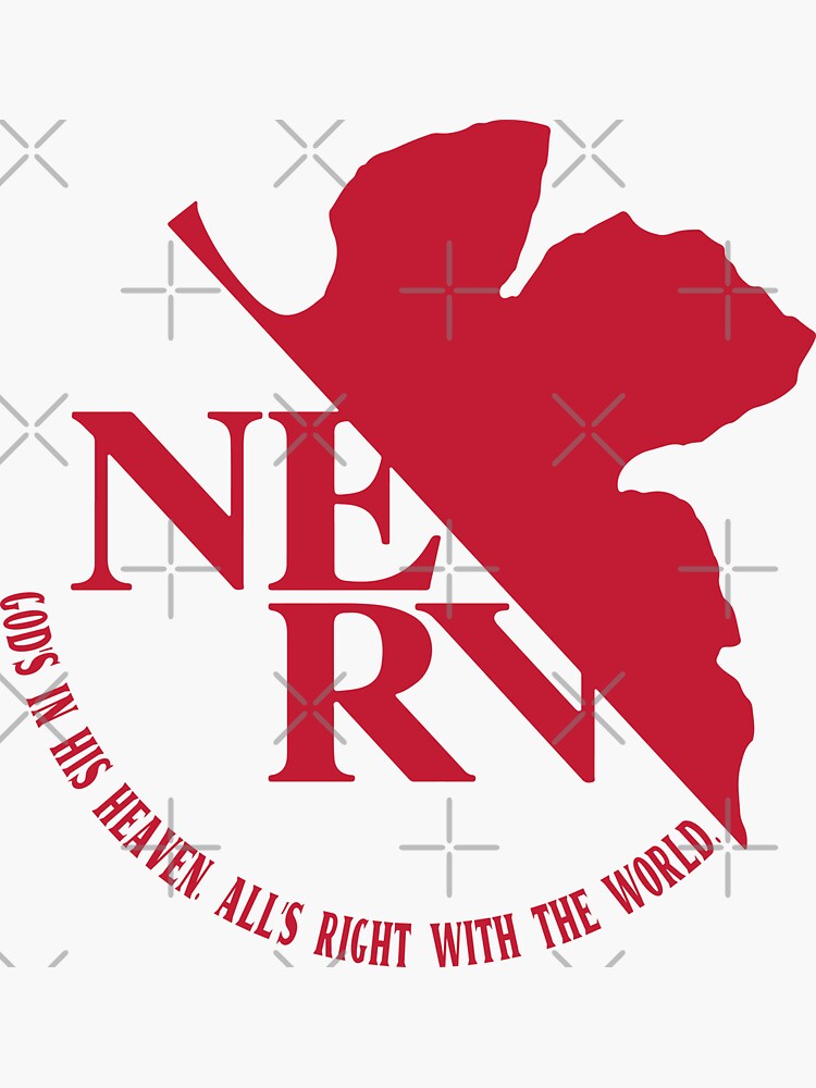 "NERV" Sticker for Sale by Rankeaocm | Redbubble