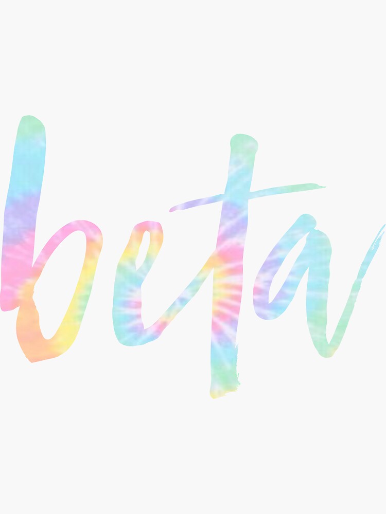 "Beta" Sticker by lenicevictoria | Redbubble