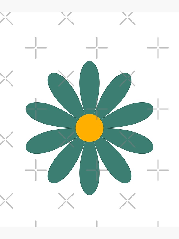 "Green flower stickers" Poster for Sale by Jasminee18 | Redbubble
