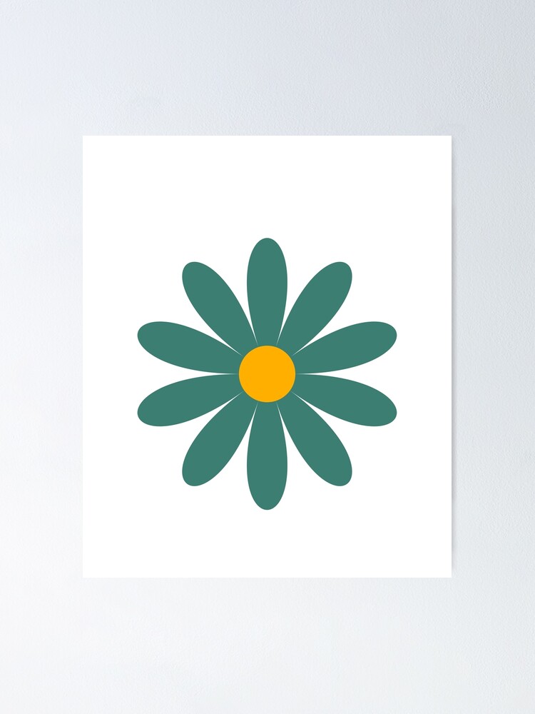 "Green flower stickers" Poster for Sale by Jasminee18 | Redbubble