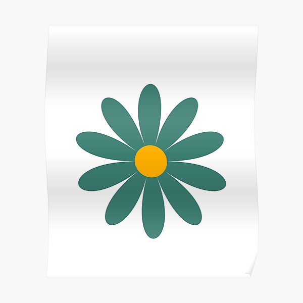 "Green flower stickers" Poster for Sale by Jasminee18 | Redbubble