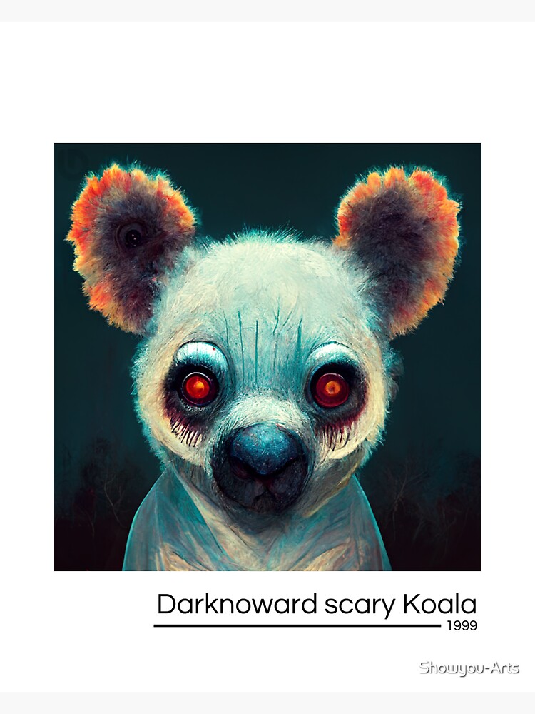 "Darknoward scary Koala" Sticker for Sale by Showyou-Arts | Redbubble