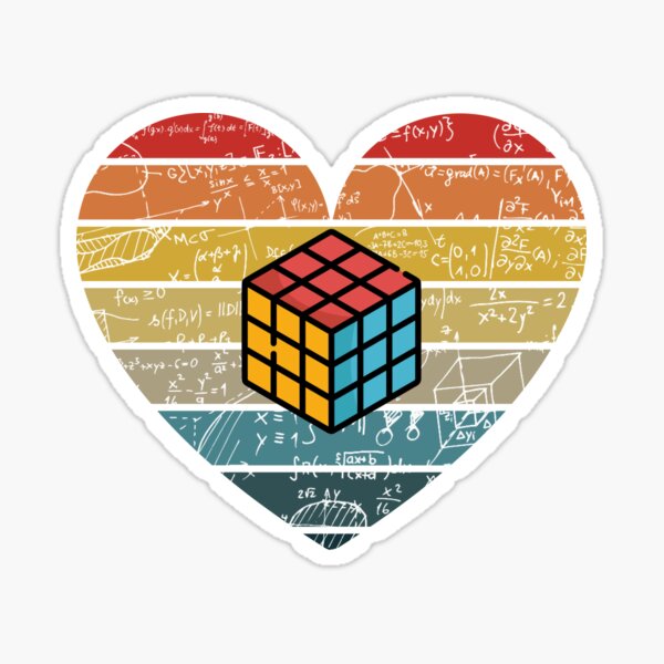 "Speedcubing, I Love Rubik Cube" Sticker for Sale by Med1-Shop | Redbubble