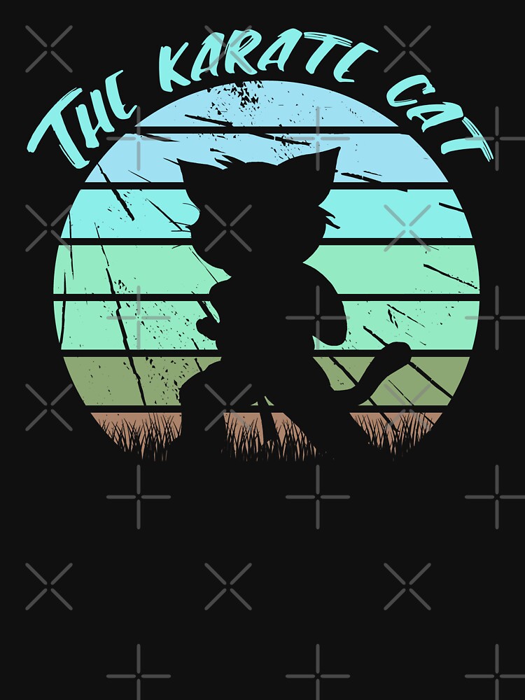 "The karate cat is a cute and simple design, that will entertain people ...