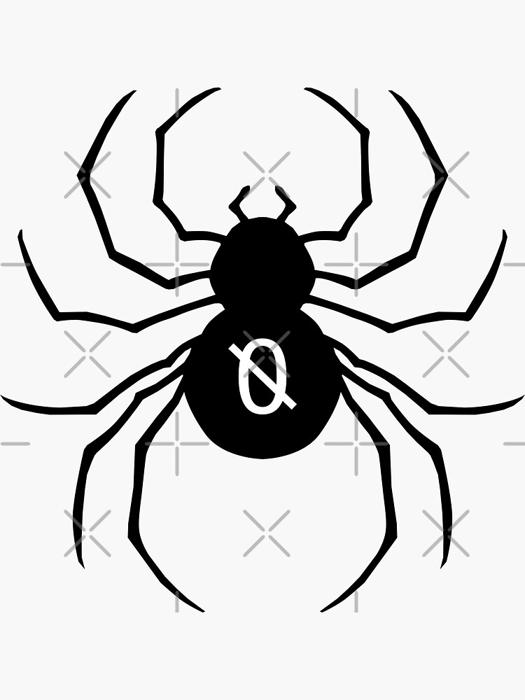 "Spider Tattoo Number #0 Zero" Sticker for Sale by postersbyevan ...