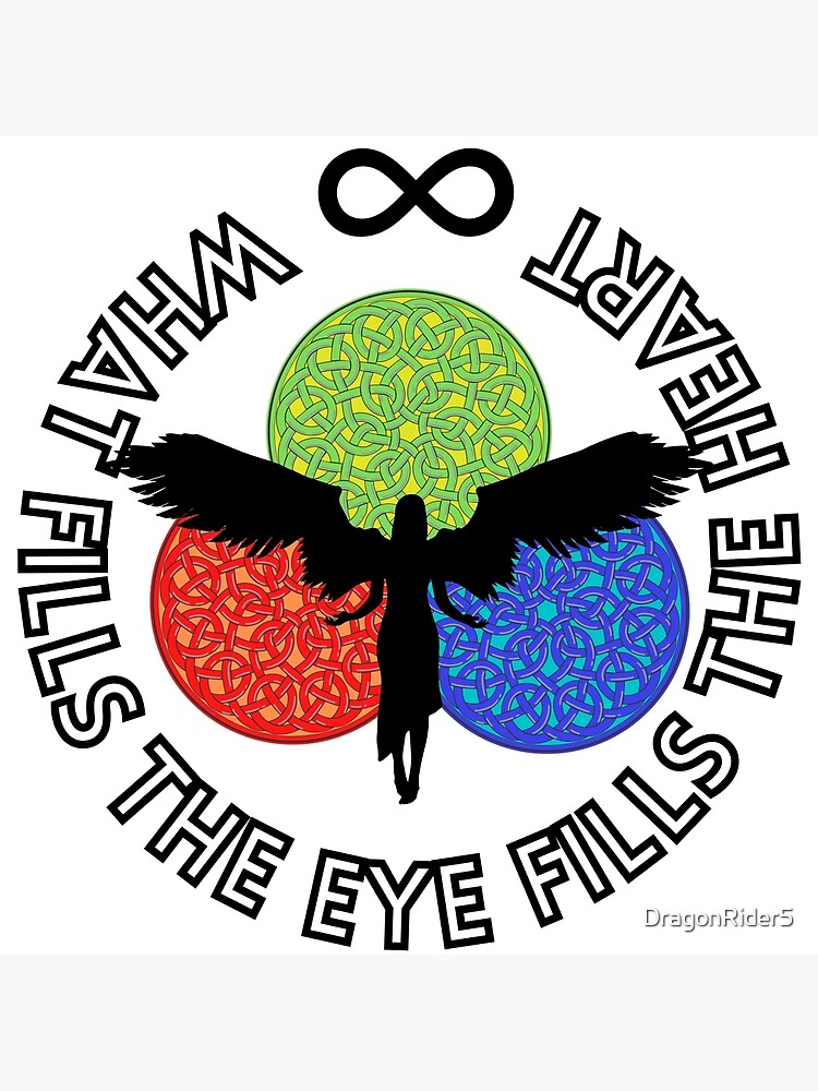 "CELTIC INFINITY ANGEL " Poster for Sale by DragonRider5 | Redbubble