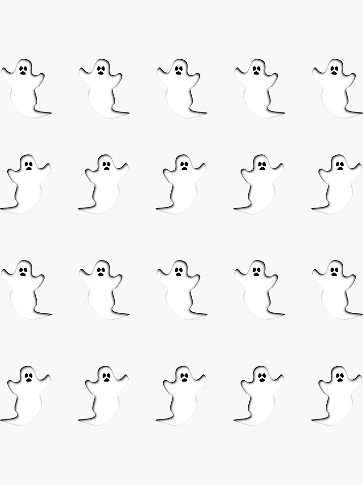 "Halloween Ghost Army Sticker Pack" Sticker for Sale by HalloweenThings ...