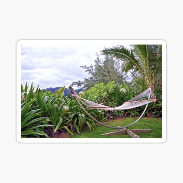 "Hawaiian Hammock" Sticker by cathysherman | Redbubble