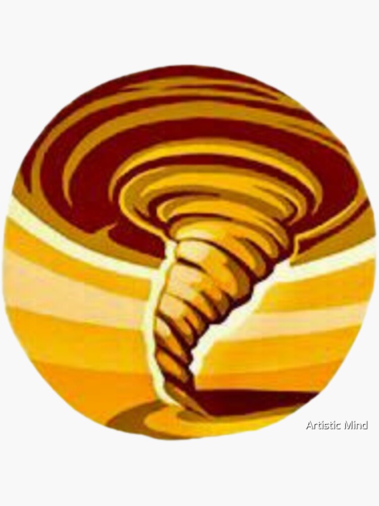 "Tornado Cyclone Design" Sticker for Sale by GauravArtist | Redbubble