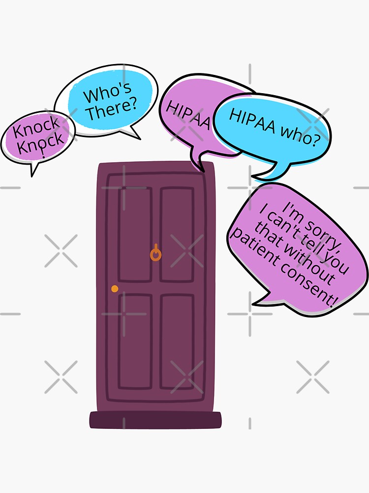 "HIPAA" Sticker for Sale by Unlocked-Art | Redbubble