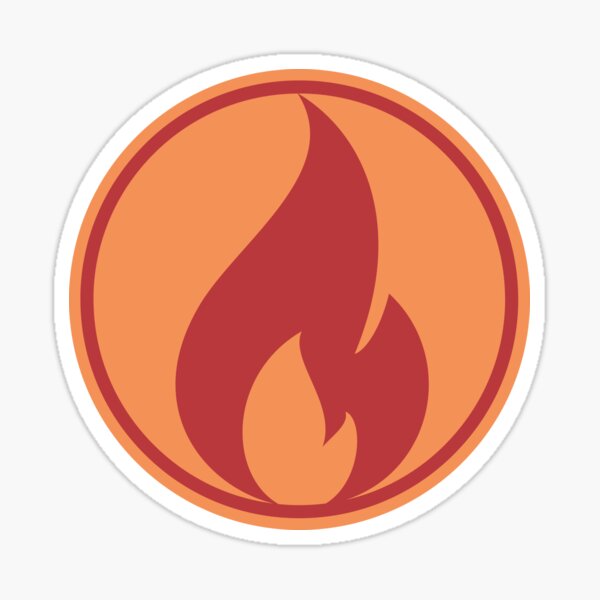 "Team Fortress 2 Pyro Symbol Red Sticker" Sticker for Sale by zidfih ...