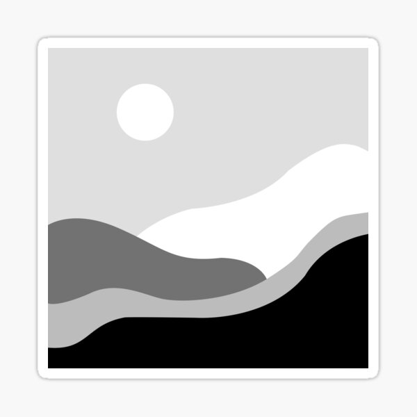 "Minimalism Landscape Mountains Adventure Poster" Sticker for Sale by ...