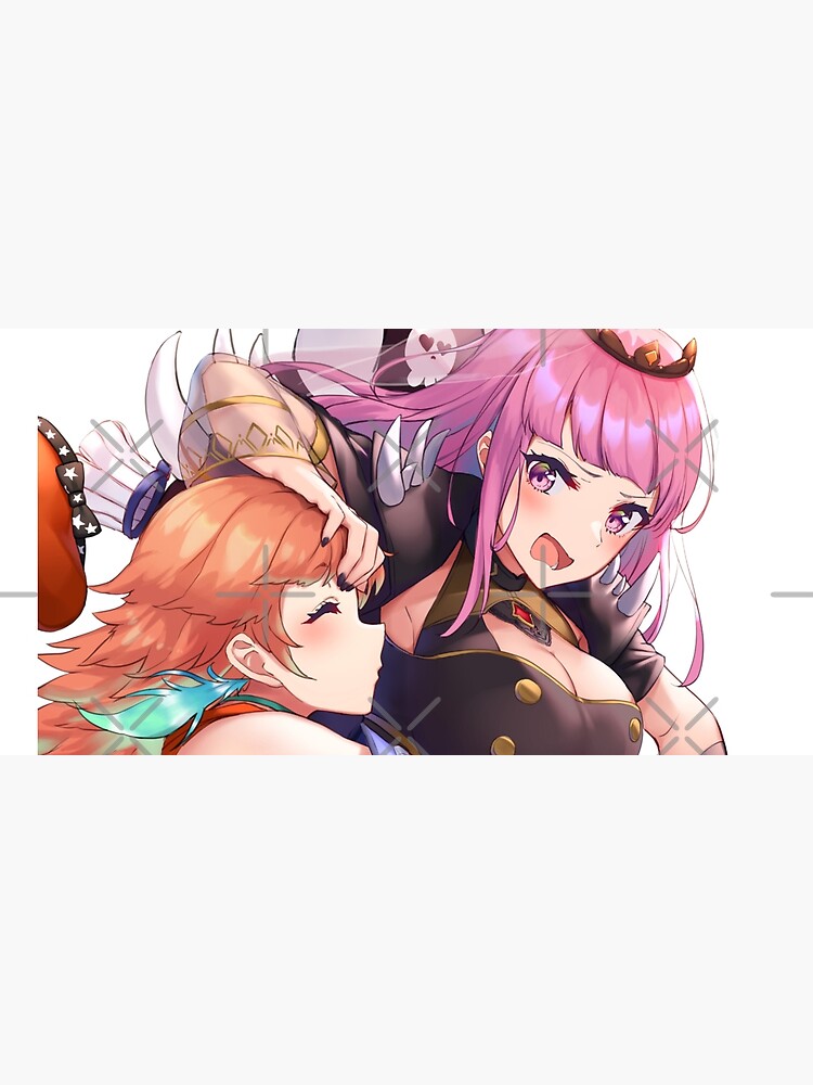 "Mori Calliope and Takanashi Kiara Hololive Vtuber / Virtual YouTubers Love" Mouse Pad for Sale ...