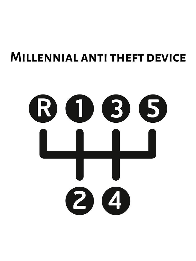 "Stick shifts rule!" Sticker for Sale by EthneRhea | Redbubble