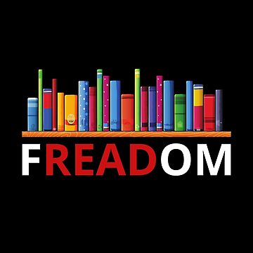 "fREADom Anti Ban Books Freedom To Read Shirt, Ban Guns Not Books, Read ...