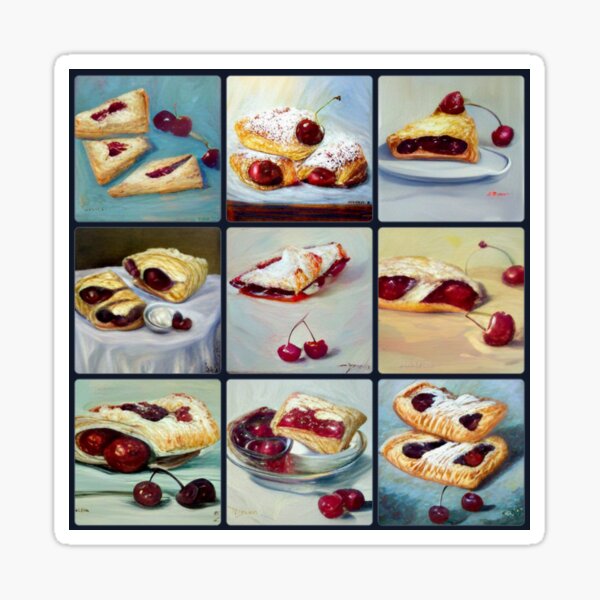 "Cherry Turnover Pack" Sticker for Sale by CinderPress | Redbubble