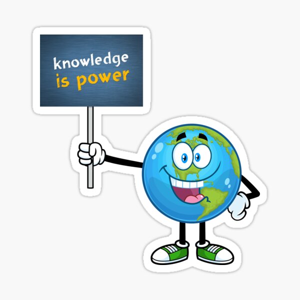 "Respect for Teachers Knowledge is Power" Sticker for Sale by GInspira ...