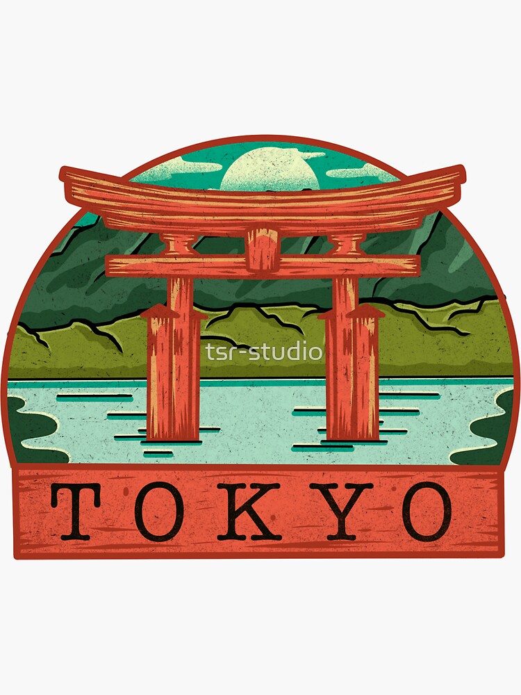 "Japan Torii Gate" Sticker for Sale by tsr-studio | Redbubble