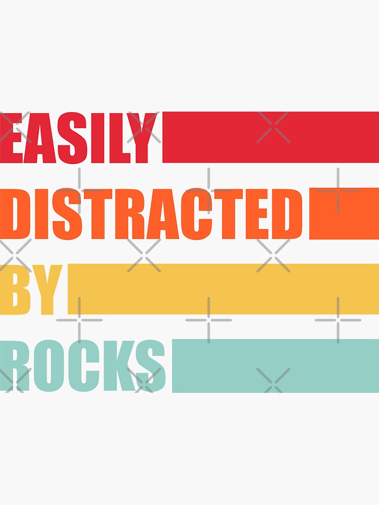 "easily distracted by rocks stickers, geology science stickers, i love ...