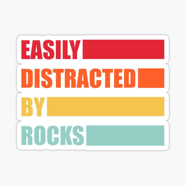 "easily distracted by rocks stickers, geology science stickers, i love ...
